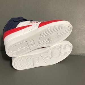Fila | Shoes | Fila Red Blue And White Hightop Sneakers | Poshmark